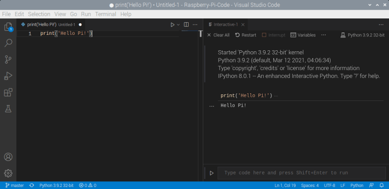VS Code on Raspberry Pi – Things DAQ